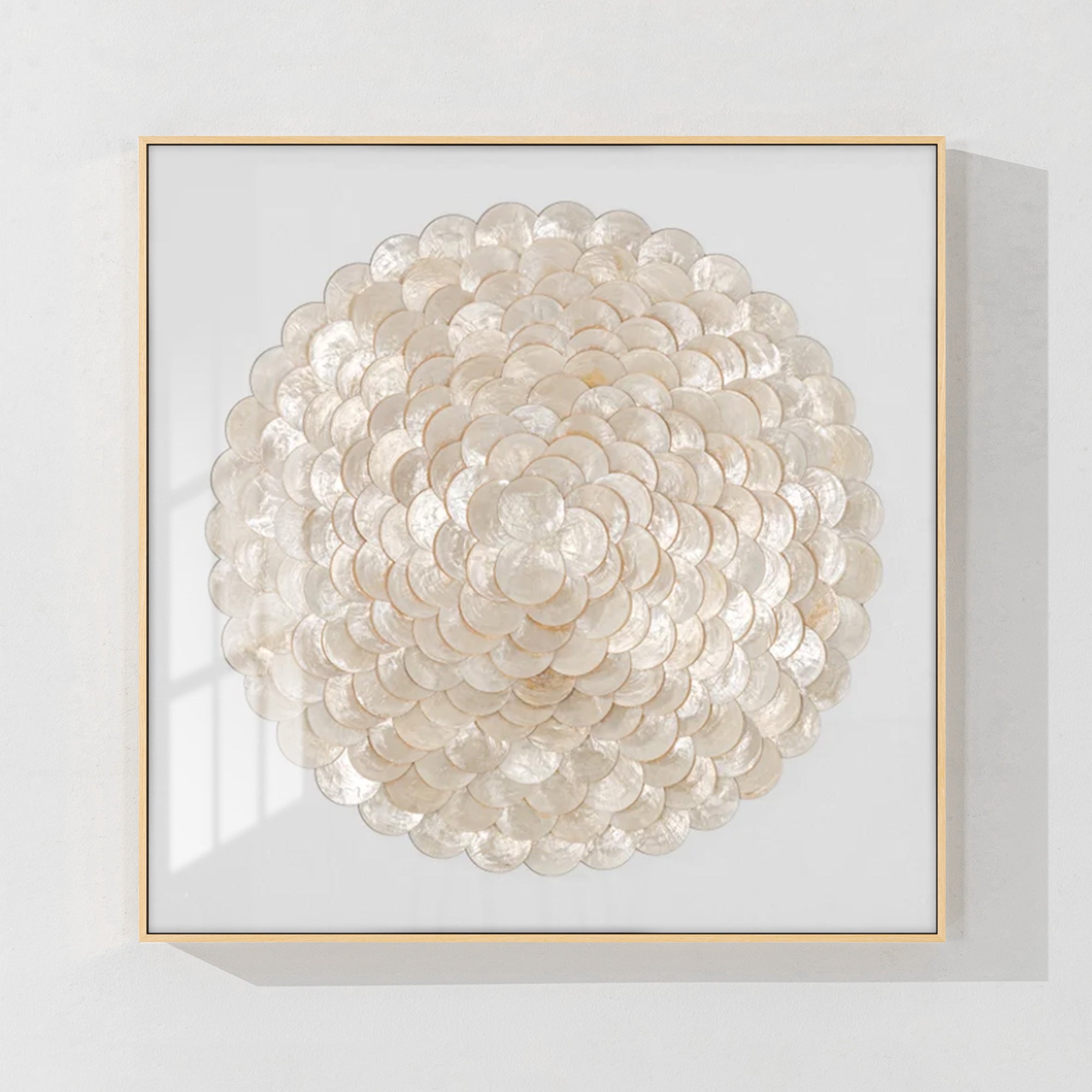 Luxury Circular Seashell Art for Modern Coastal Homes